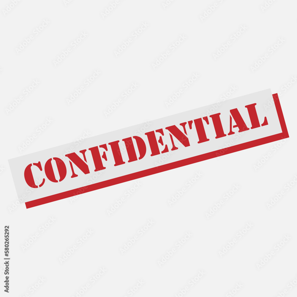 Confidential Stamp Vector