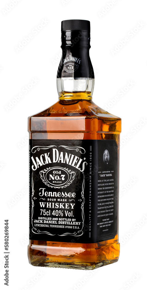 Jack Daniel's is a brand of Tennessee whiskey Stock Photo | Adobe Stock
