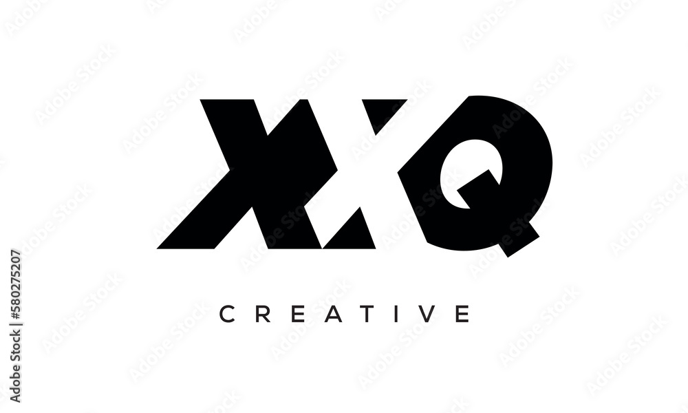 XXQ letters negative space logo design. creative typography monogram ...