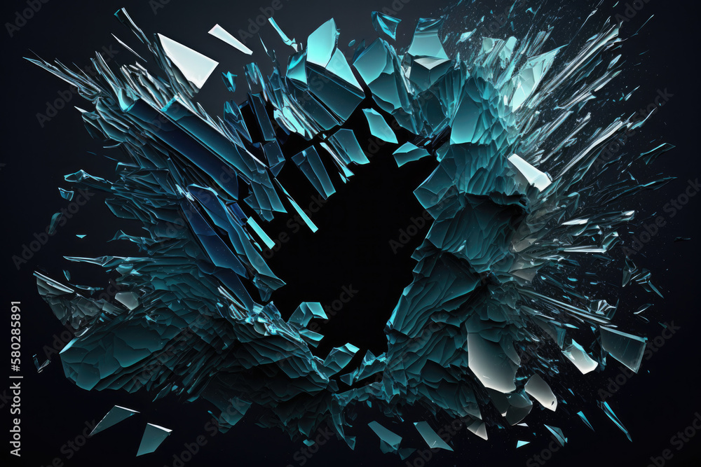 Explore the striking visual of broken glass on an album cover with our ...