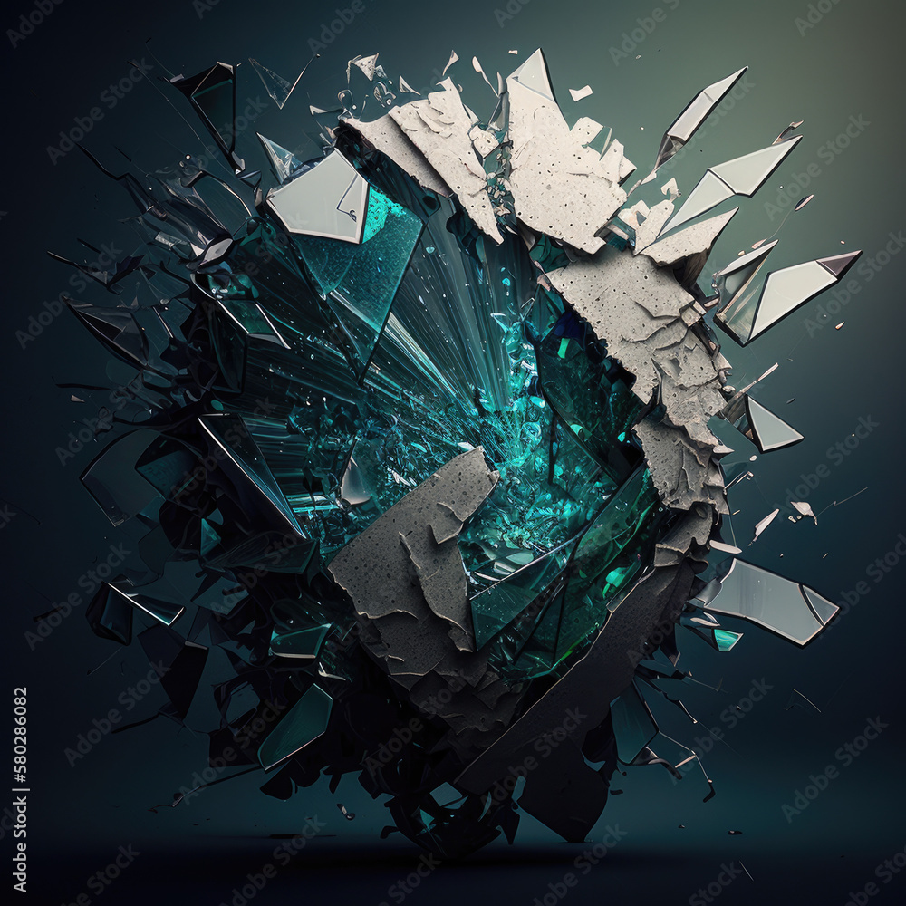 Explore the striking visual of broken glass on an album cover with our ...