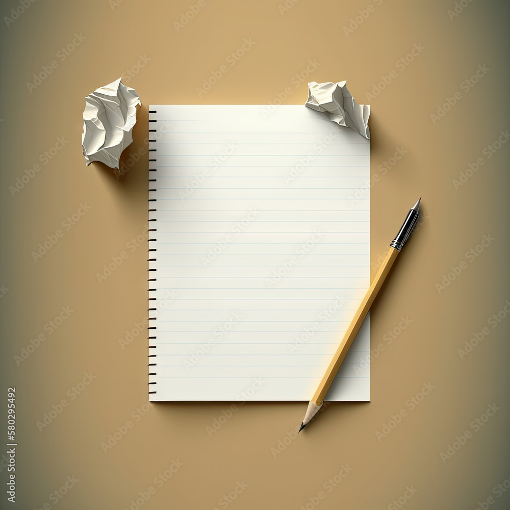 Pen and Paper Backdrop with empty copy space for text - Pen and Paper ...