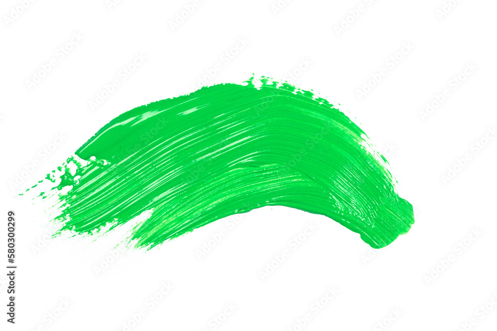 green stroke of the paint brush Stock Photo | Adobe Stock