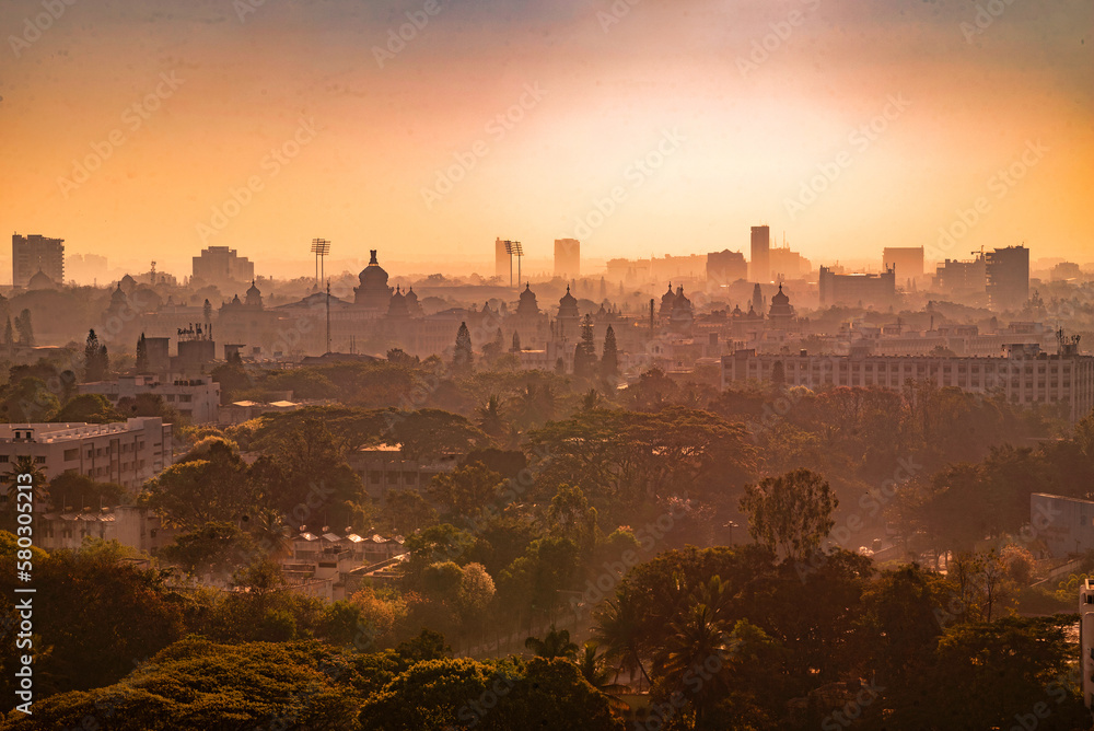 The Bangalore skyline is defined by a mix of modern and traditional ...
