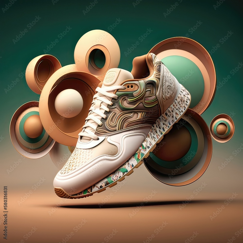 These hyper-realistic sneakers are a visual masterpiece, with intricate ...