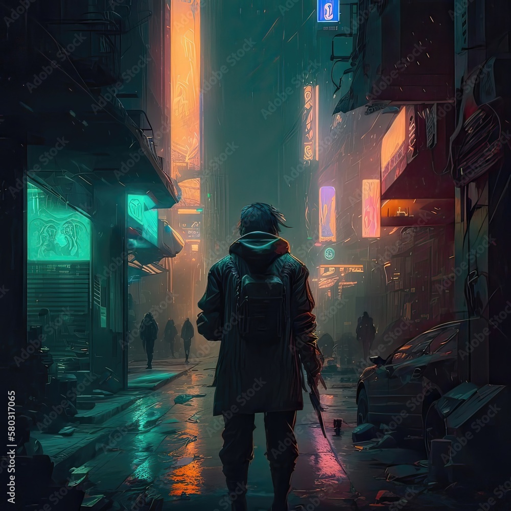 Immerse yourself in the dystopian world of cyberpunk, where technology ...
