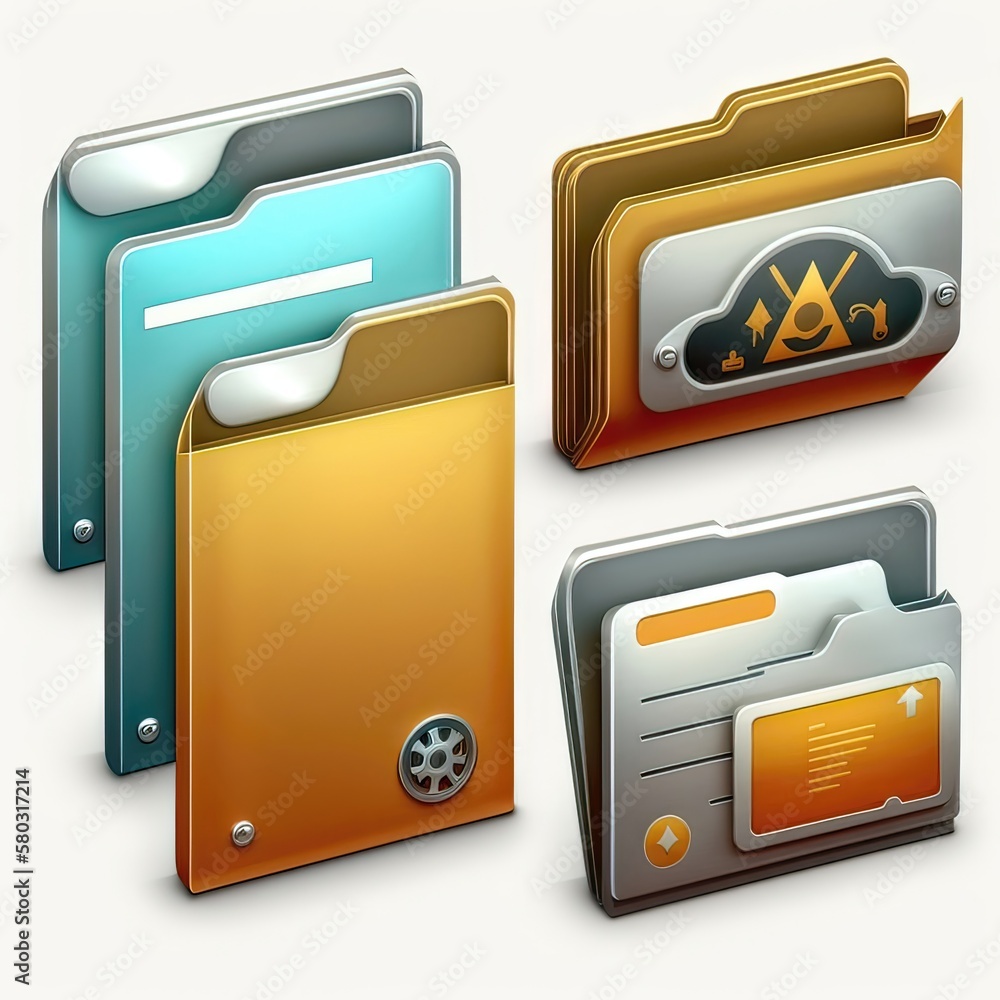 Ilustração do Stock: A set of file icons that can be used to represent ...
