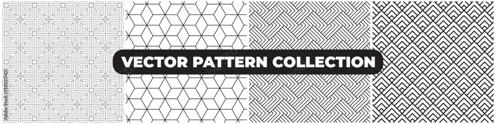 collection of Essential Geometry Patterns Stock Vector | Adobe Stock