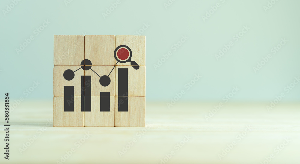 Predictive analytics, data visualization, business forecasting concept ...