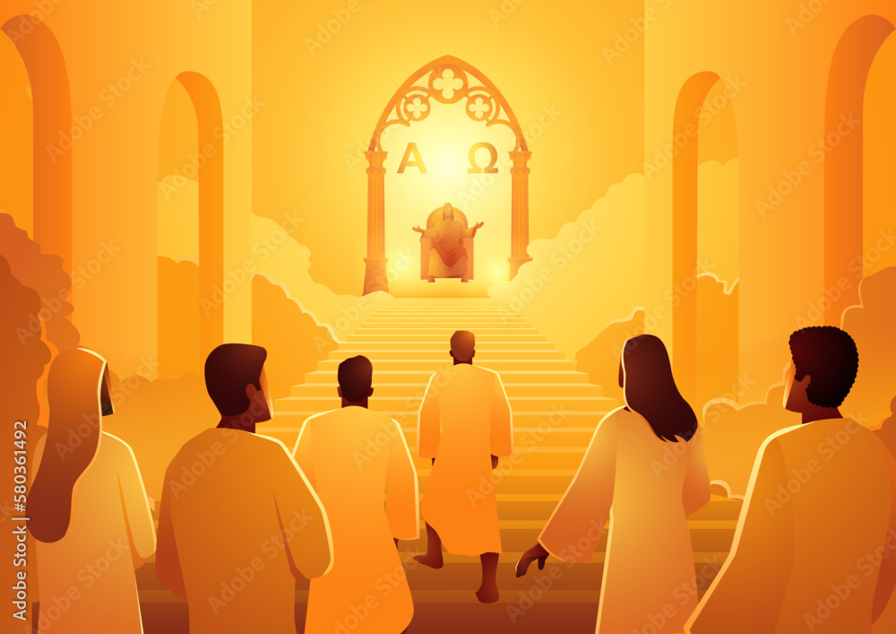 Jesus Welcomes Woman To Heaven