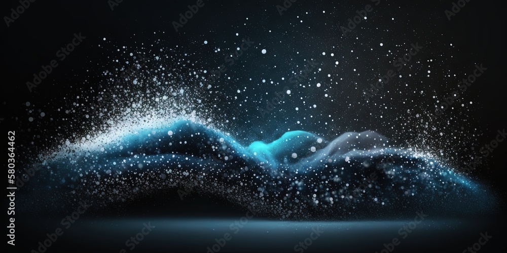 Dark background with blurred tech webpage header design features ...