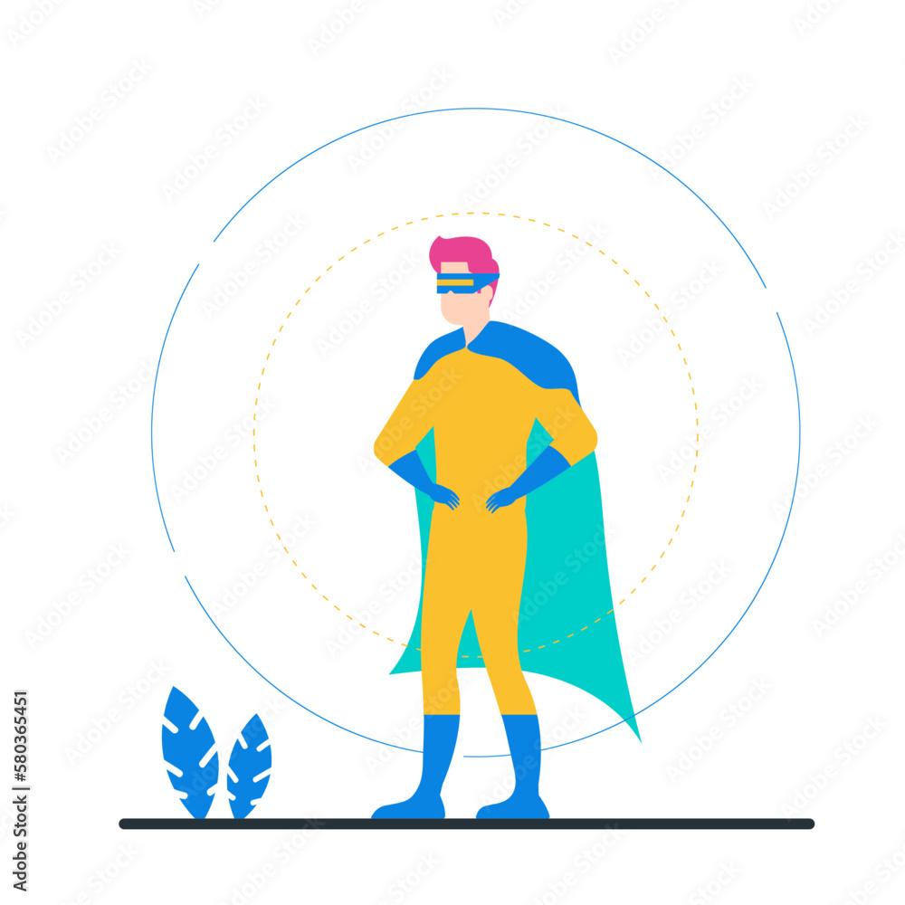 Masked Avenger Vector SVG format Modern Flat Set of Diverse ...