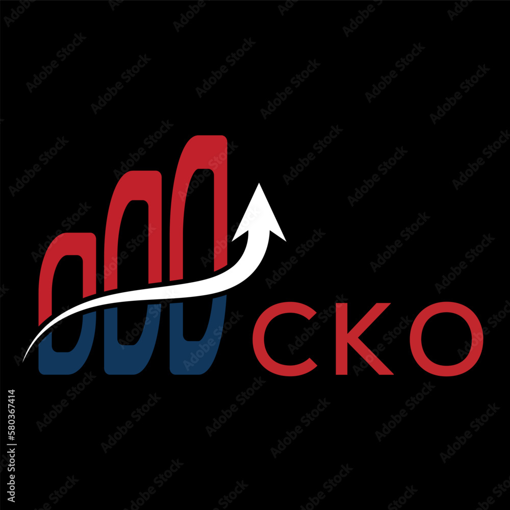 CKO letter logo.CKO Red and Blue Shield Emblem Logo Template.CKO ...