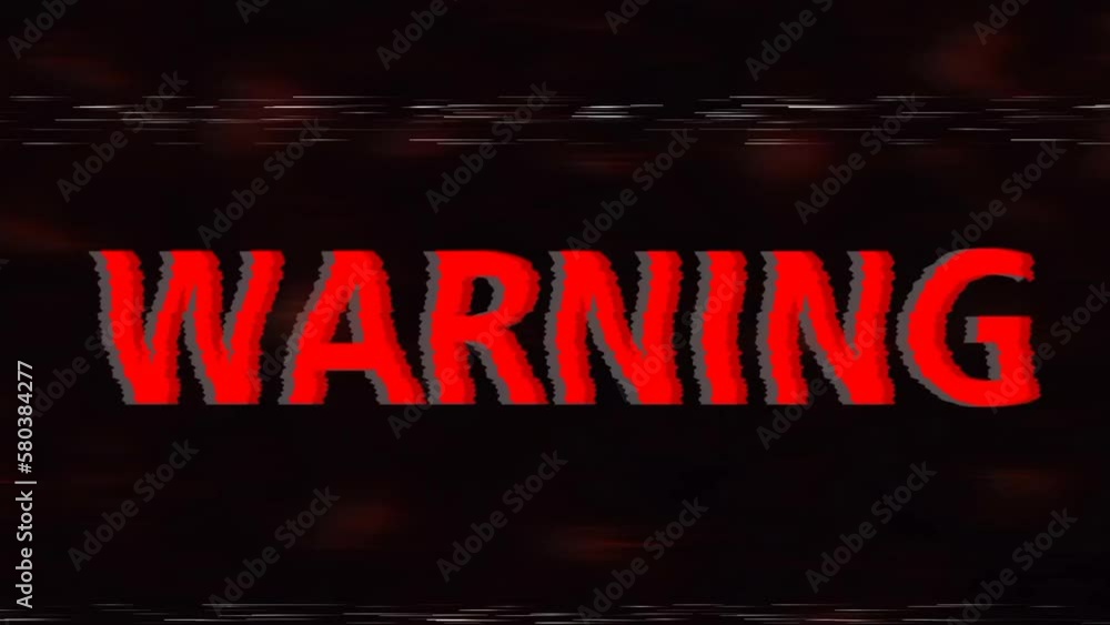 18 Animated warning sign screen in HD.With glitch, noise and retro tv ... 18 Animated warning sign screen in HD.With glitch, noise and retro tv ...