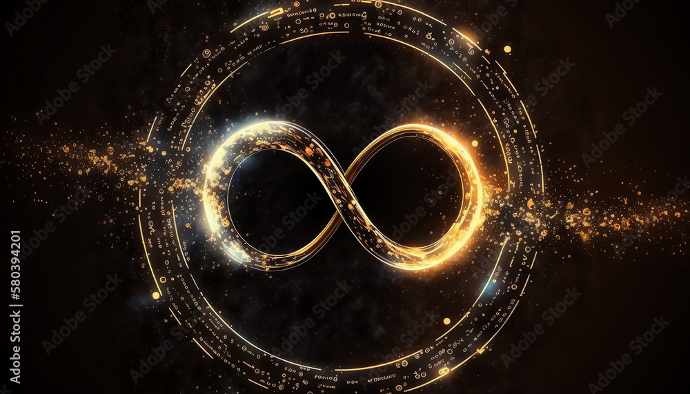 DevOps infinity symbol for agile software developement and operations methodology made with ...