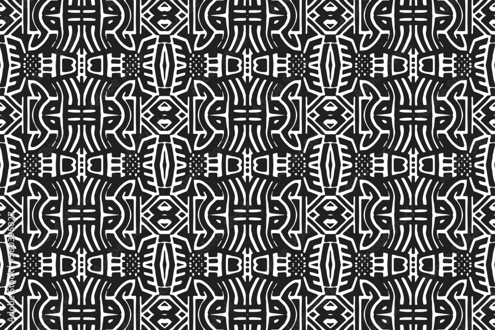 Abstract geometric background made in ethnic style. Aztec, Peruvian ...
