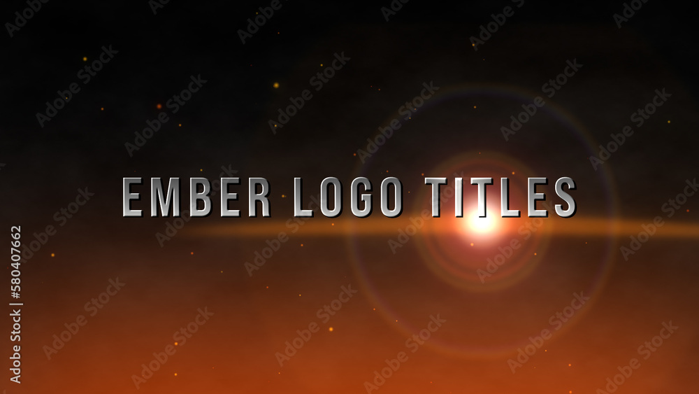Ember Logo Titles Stock Template | Adobe Stock