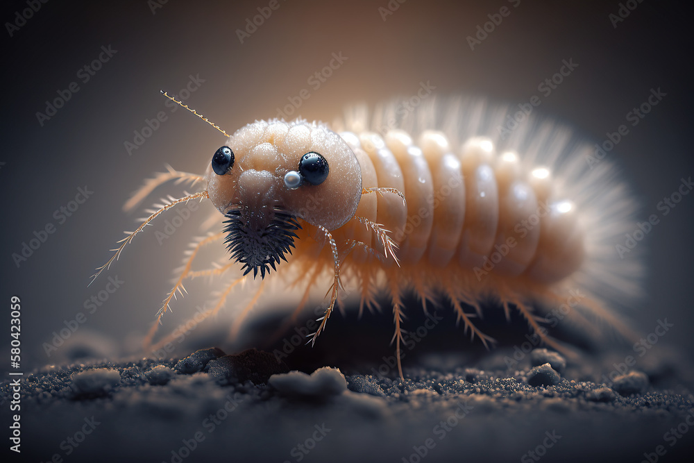 Photo & Art Print Dust mite magnified through an electron microscope ...