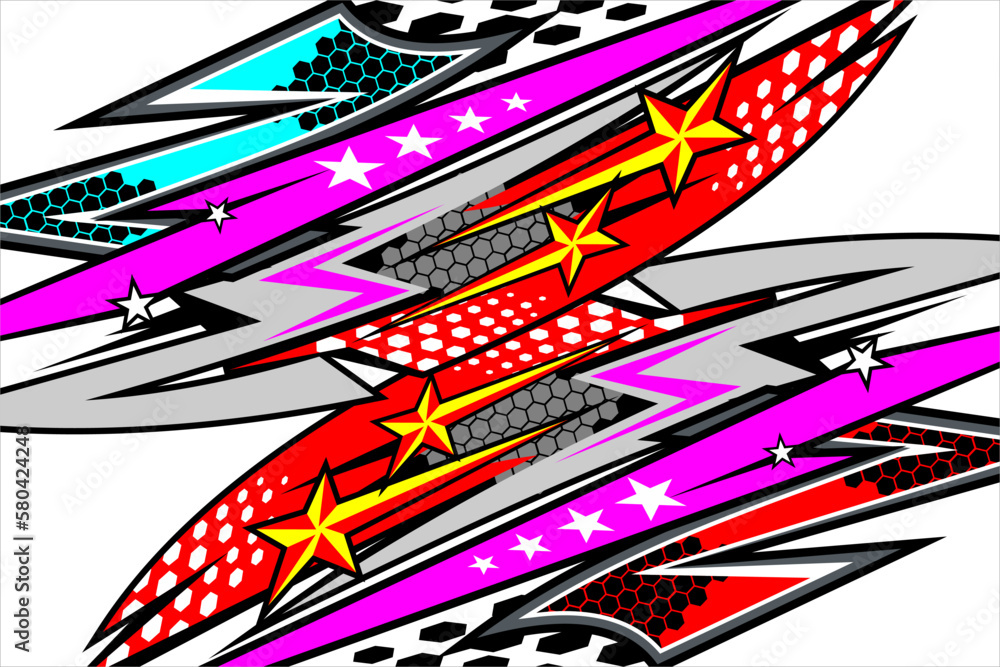racing background vector design with a unique stripe pattern and bright ...