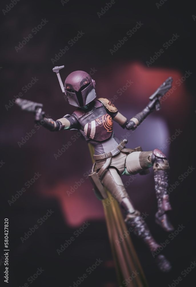 NEW YORK USA, MARCH 12 2023: scene from Star Wars Rebels with ...