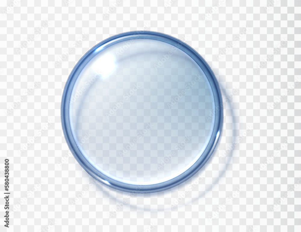 Petri dish top view isolated isolated on transparent. Realistic concept ...