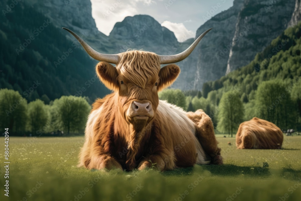 Highland cattle, a Scottish breed of rough looking, shaggy cattle, are ...