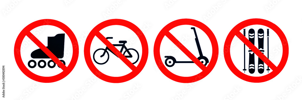 No Sports Allowed Sign