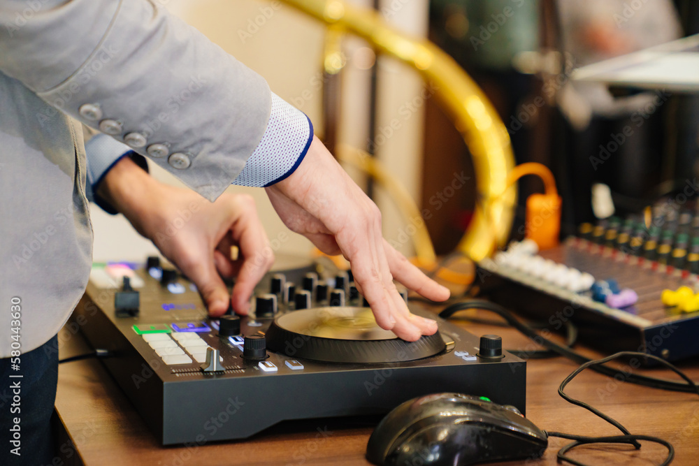 Mixing console. An electronic device for sound recording and mixing ...
