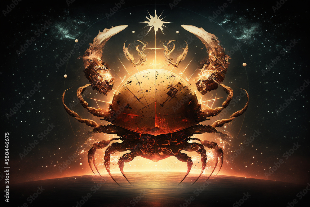 Generative AI illustration surreal astrology concept. zodiac signs ...