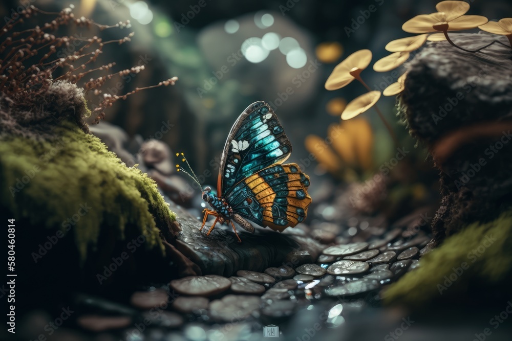 Foto de Exploring the Enchanted Waterfall: A Hyper-Detailed Fairy Tale ...