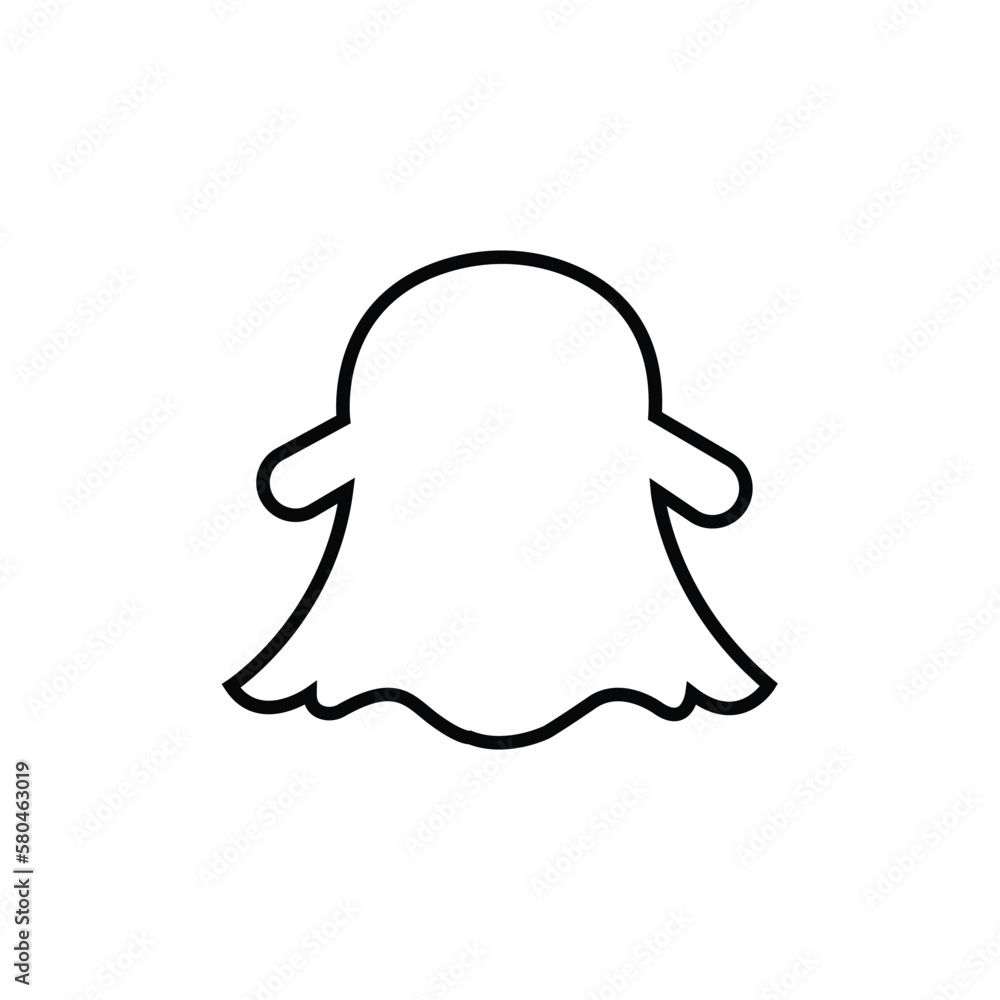 Snapchat logo, snapchat ikon vektor ilustration.eps 10 Stock Vector ...