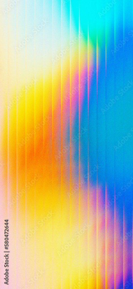 Abstract gradient fluid shape mobile screen. Bright background for ...