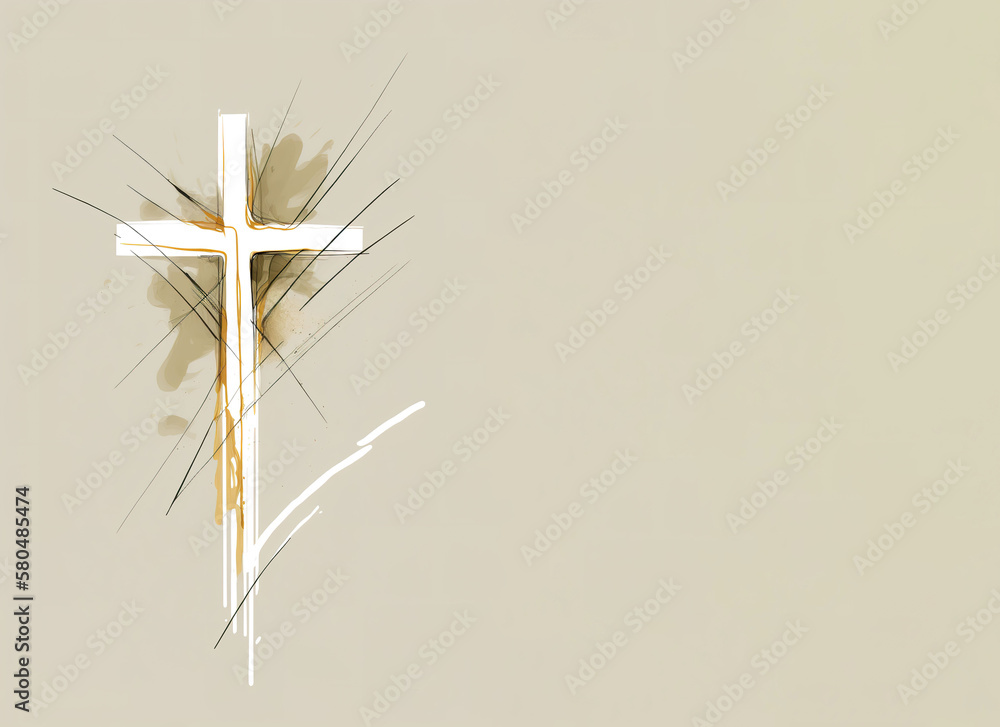 Spiritual illustration jesus cross christianity background art crucifix ...