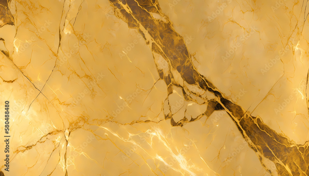 A gold marble texture with subtle veins and a polished surface ...