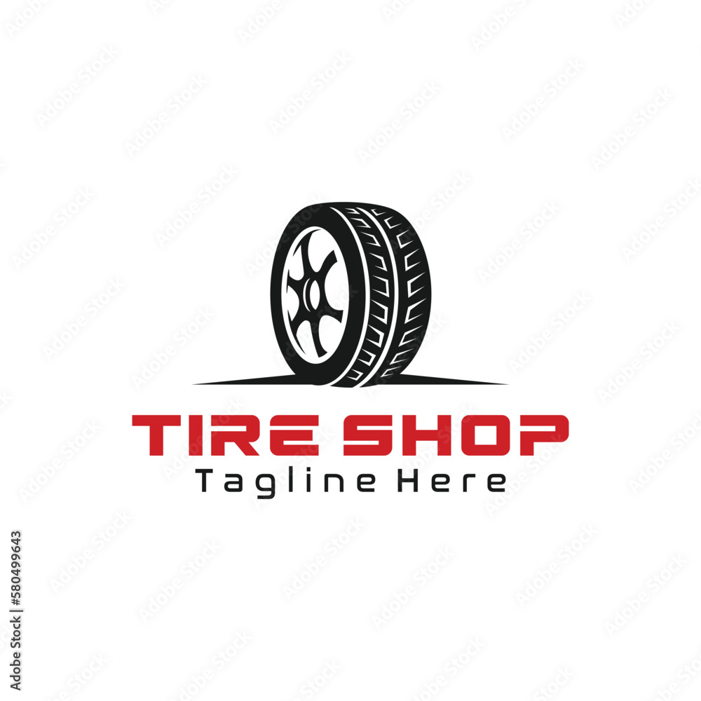 Tire logo, tire store logo design vector illustration. tire logo shop ...