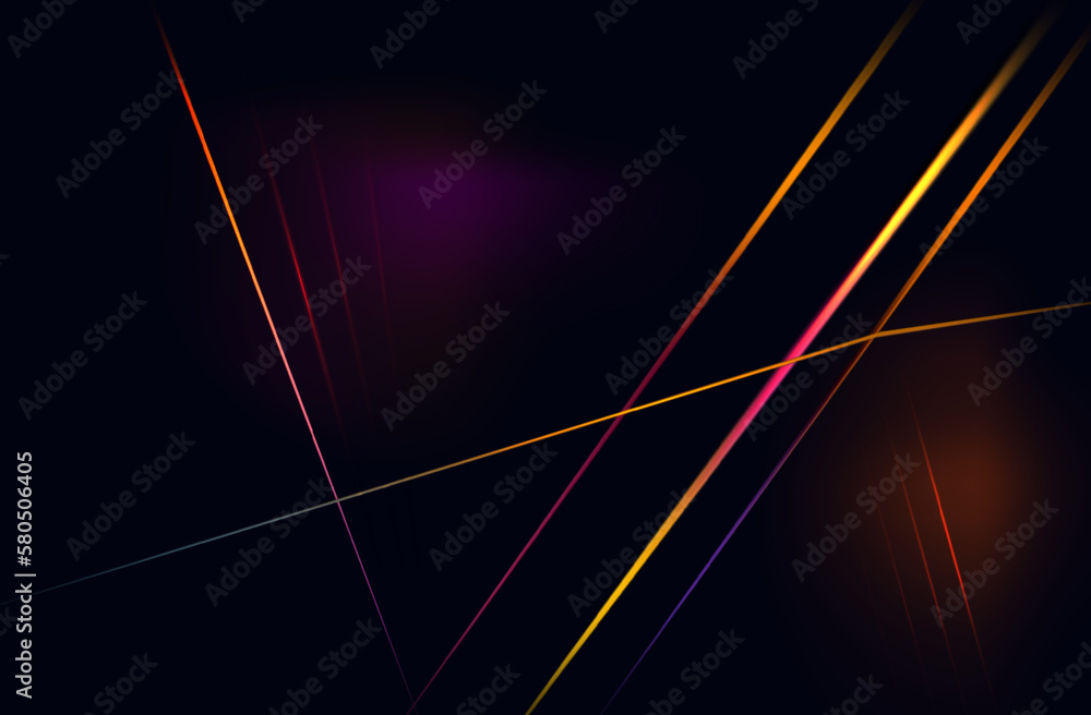 Reflection beam prism, lens. Rainbow spectrum, blinding flash of bright ...