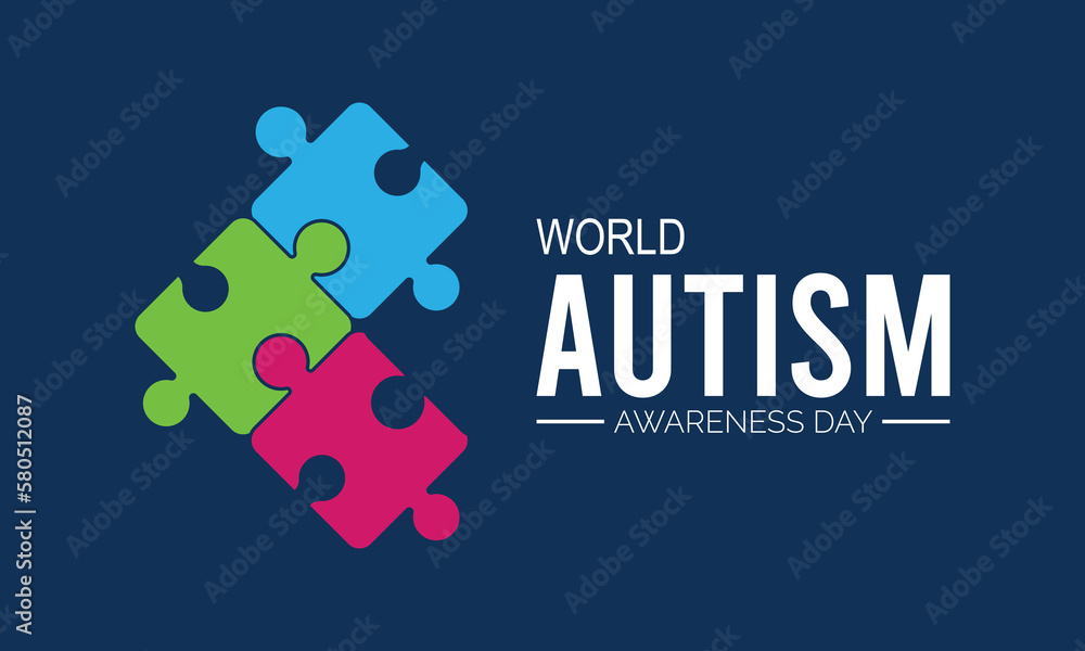 world autism acceptance Day.Template for background, banner, card ...