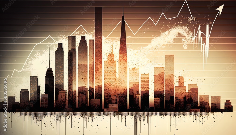 Global Recession Disaster Illustration in trendy design style Global ...