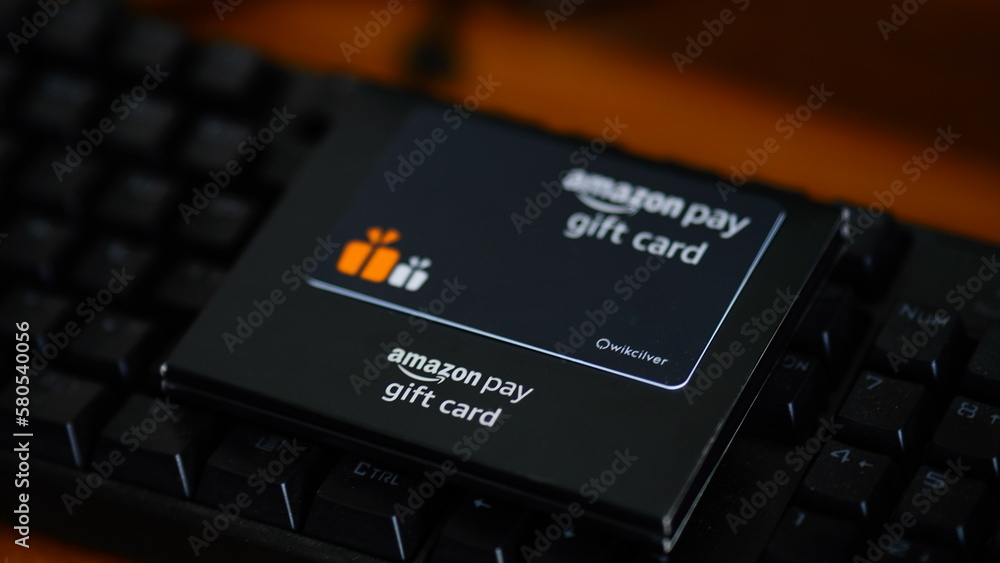 Amazon gift Voucher card Editorial image , 13-03-2023, Delhi, India ...