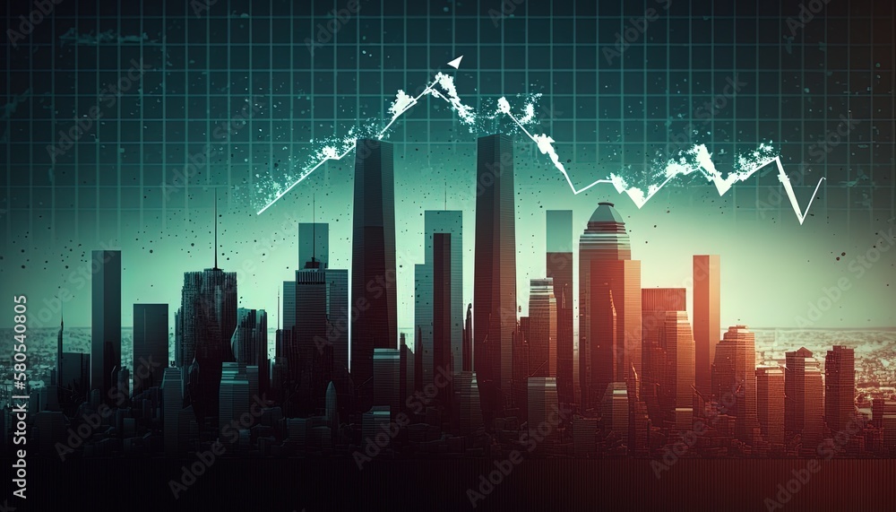Global Recession Disaster Illustration in trendy design style Global ...