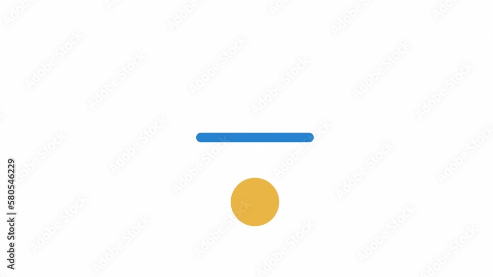 Animated shapes changing preloader. Transformation. Waiting process. 4K video footage with alpha ...