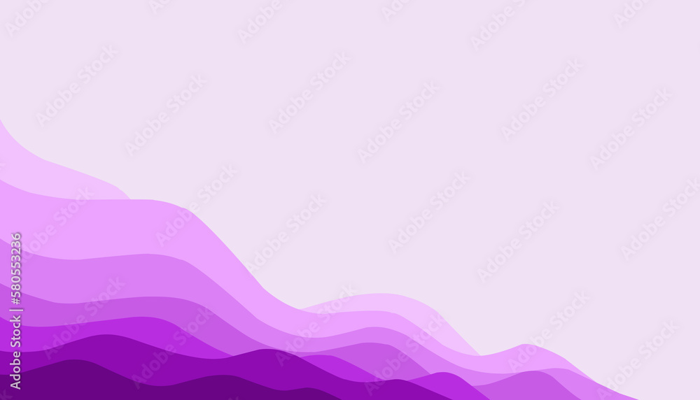 Abstract background illustration of purple waves. Perfect for website ...