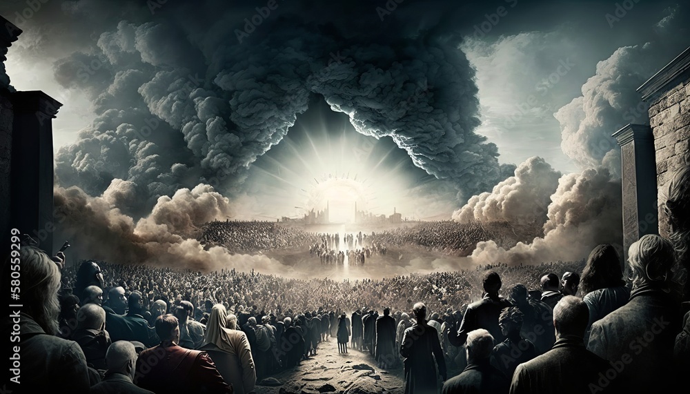 Revelation of Jesus Christ, Jerusalem of the Bible. Stock Illustration ...