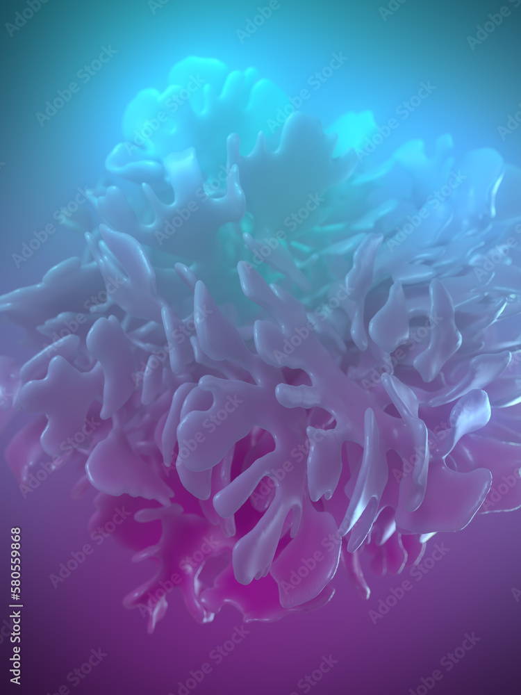 Photo & Art Print Fantastic digital background with magical alien ...