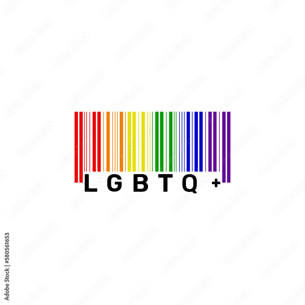 Lgbtq+ code identified tattoo, clothes screen, gender diversity sign ...