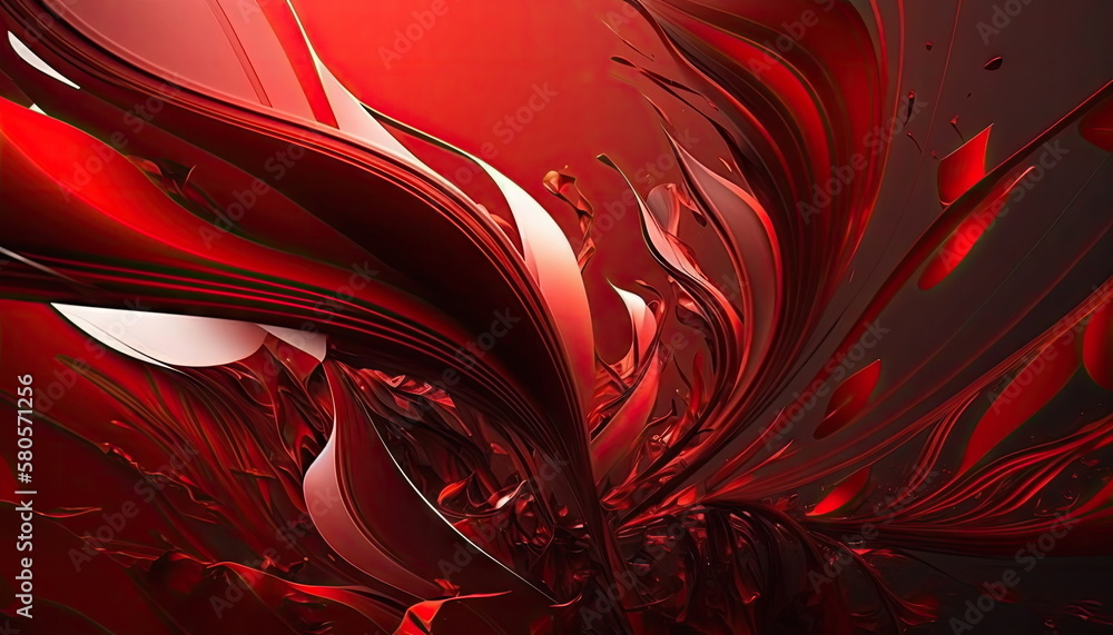 smooth red background, abstract wallpaper, vector illustration, Made by ...
