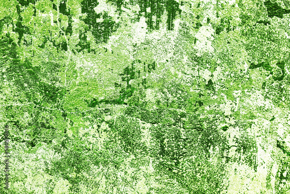 Green paint cracks background. Scratched lines texture. White and black ...