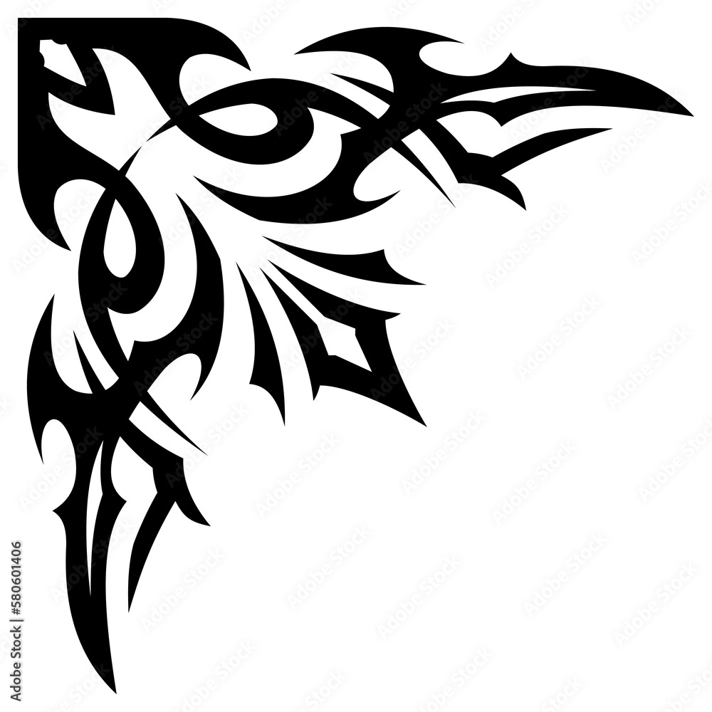 Art corner borders can be used for frame of books or cover books ...