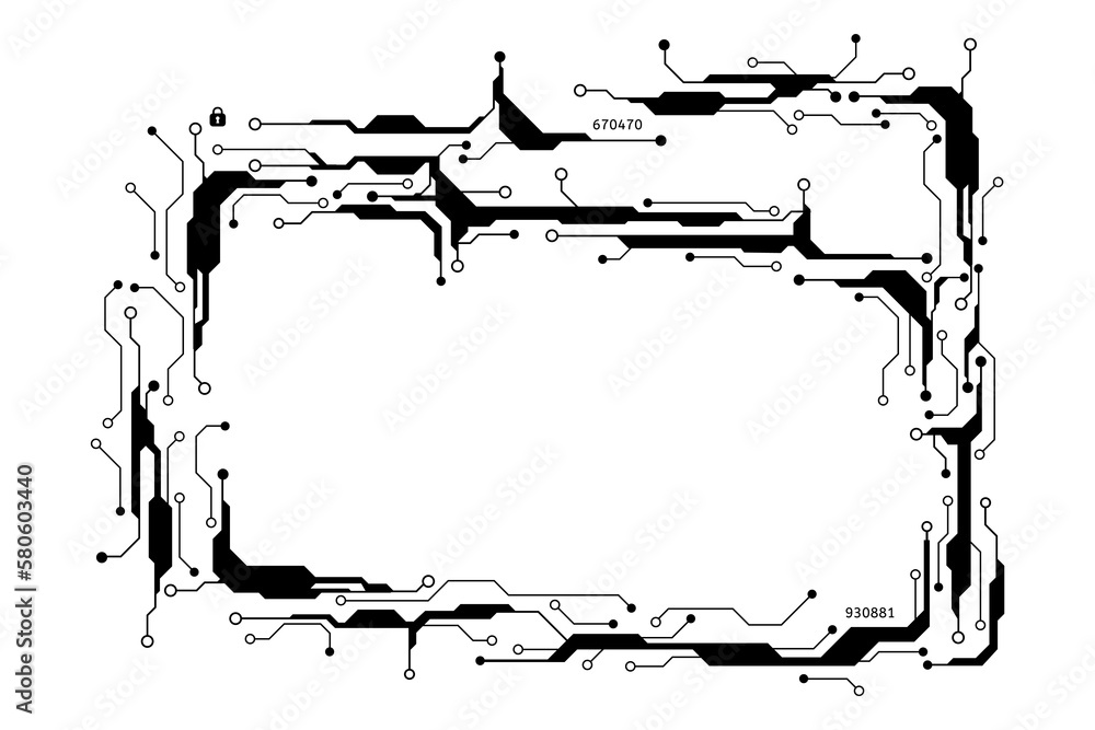 Vector circuit board frame and log security communication concept for ...