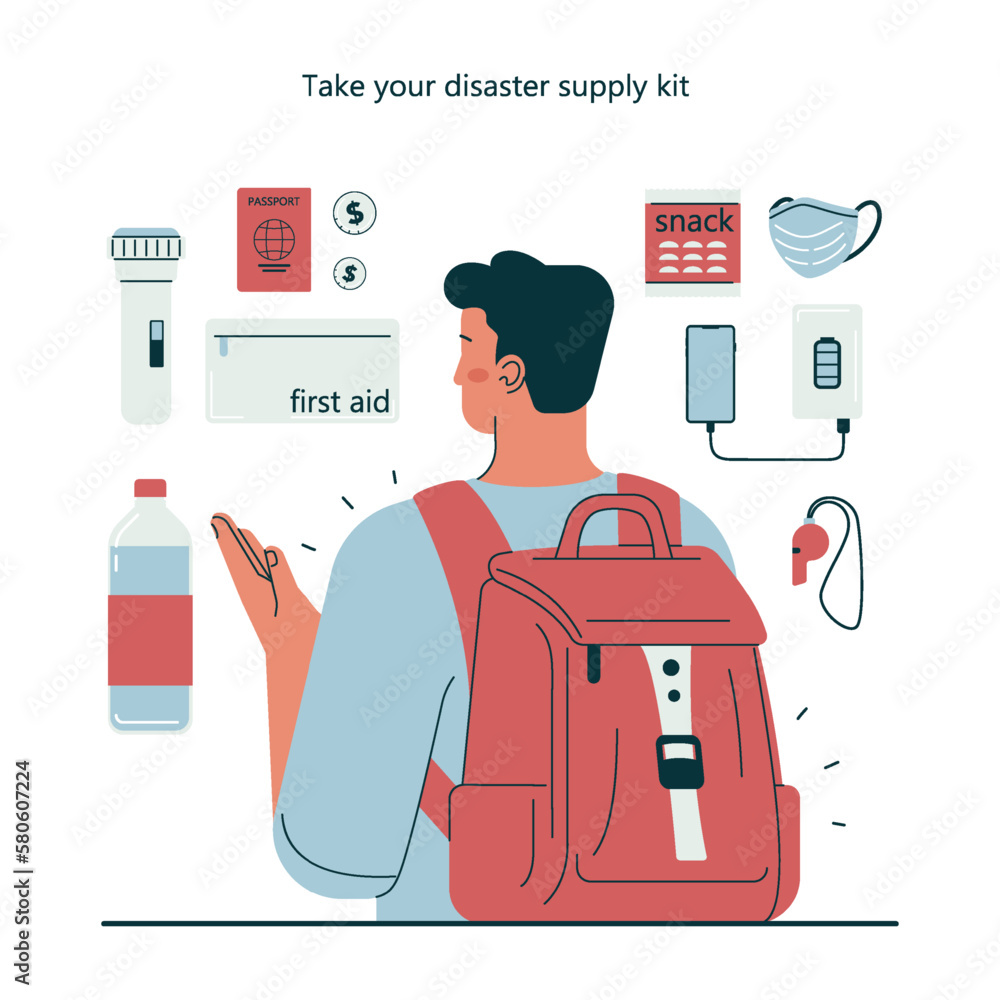 Earthquake safety rules. Countermeasures and instruction in case Stock ...